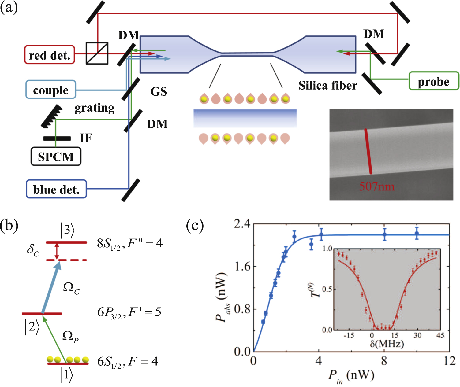 Observation of ladder-type electromagnetically induced transparency ...