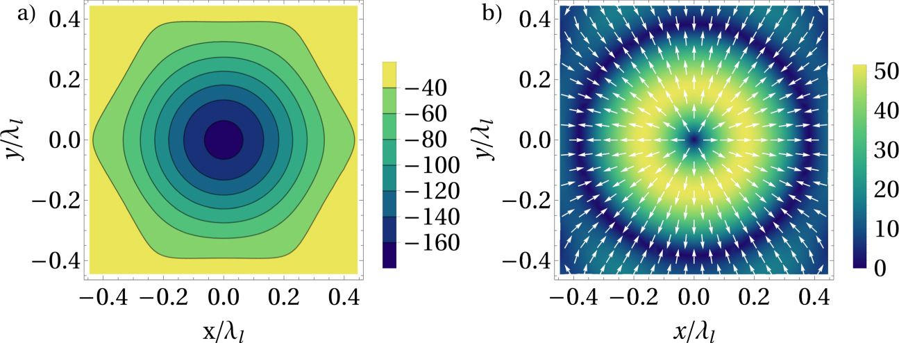 Atoms in a spin dependent optical potential: ground state topology and ...