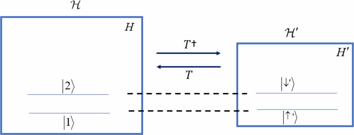Reducing the number of qubits in quantum simulations of one dimensional ...