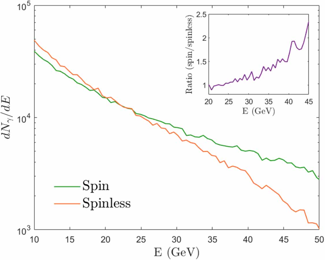 The effect of the electron’s spin magnetic moment on quantum radiation ...