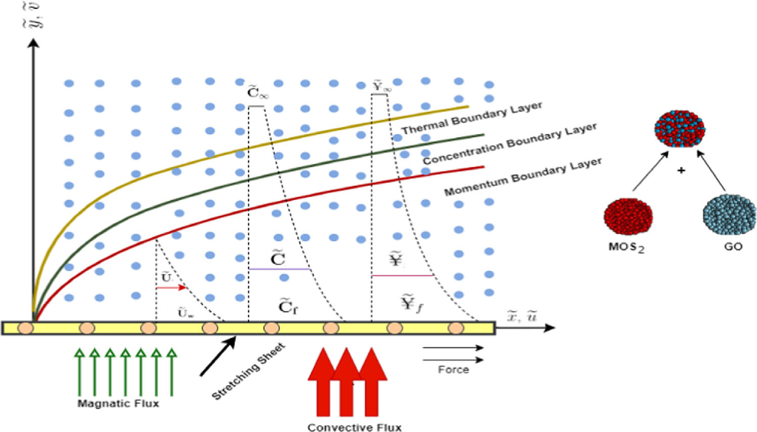 Forchheimer model and generalized Fourier and Fick heat flux in water ...