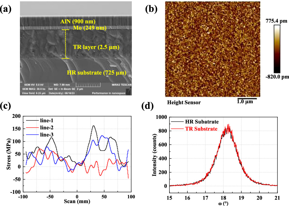 Advanced AlN-based bulk acoustic wave filters on trap-rich/Si substrate ...