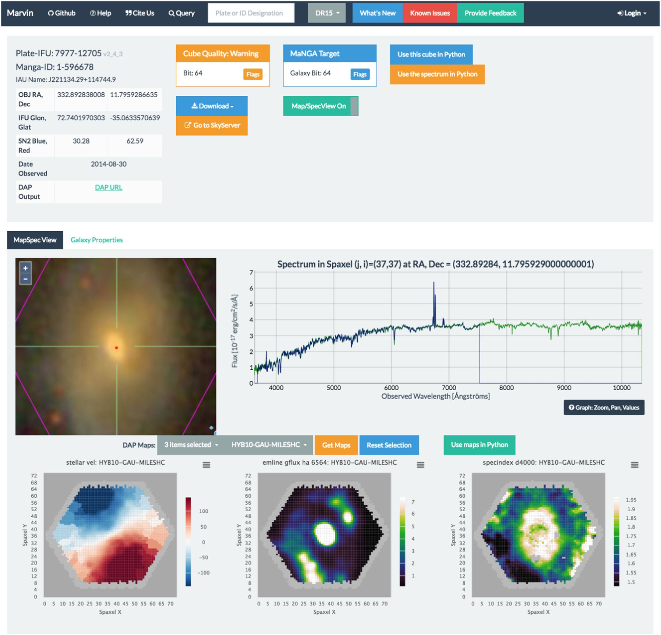 Marvin: A Tool Kit for Streamlined Access and Visualization of the SDSS ...