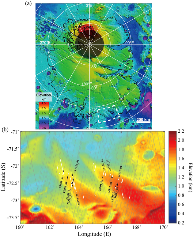 Compositional Constraints of Ice Lobes at the Edge of Martian South ...