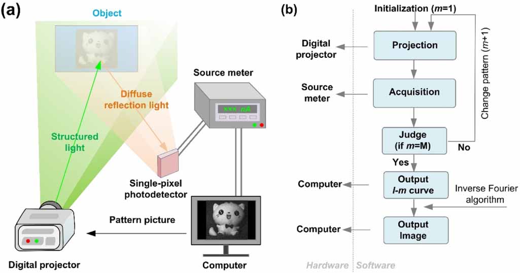 Weak-light single-pixel imaging based on self-powered photodiodes ...
