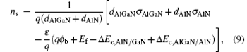 Formation of two-dimensional electron gas at AlGaN/GaN heterostructure ...