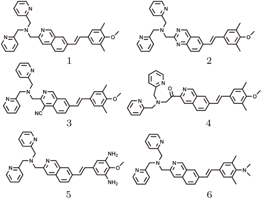 Computational design of ratiometric two-photon fluorescent Zn2+ probes based on quinoline and di ...