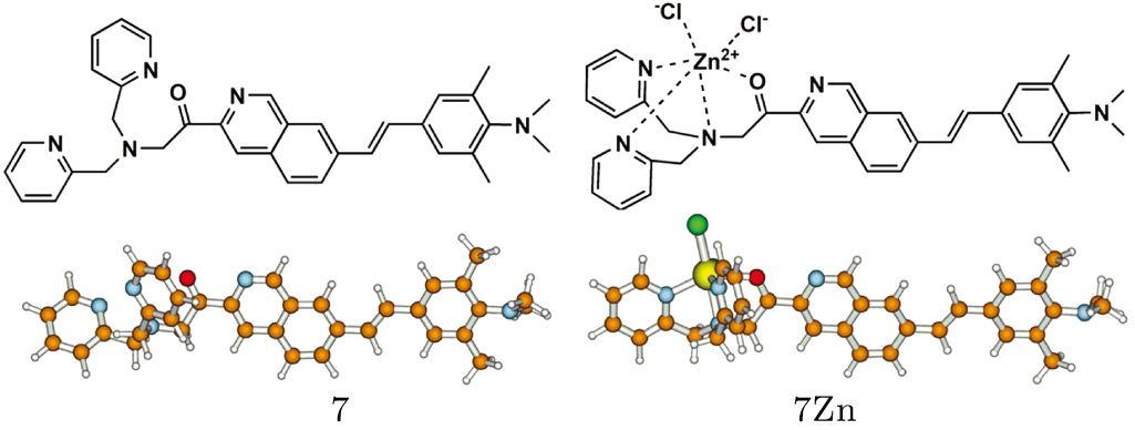 Computational design of ratiometric two-photon fluorescent Zn2+ probes ...