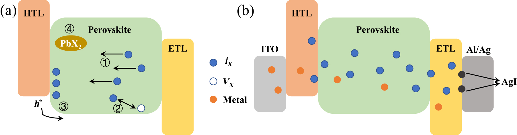 Ion migration in metal halide perovskite QLEDs and its inhibition ...