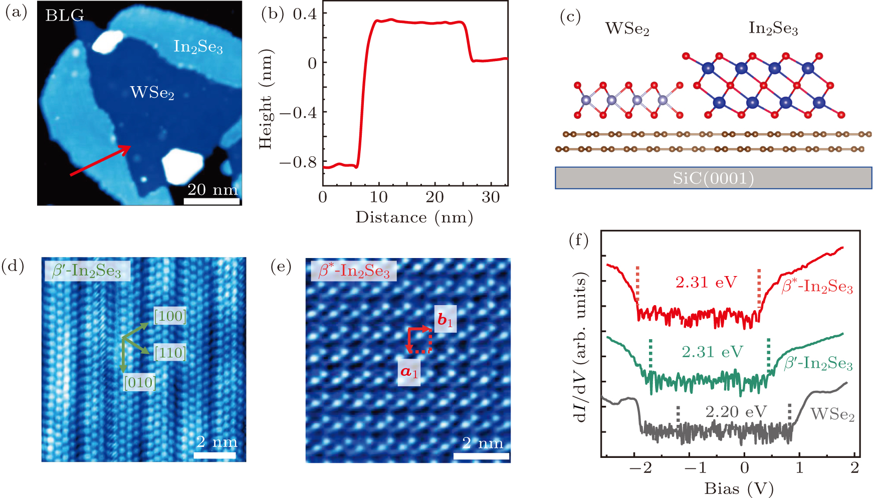 Visualizing interface states in In2Se3-WSe2 monolayer lateral ...