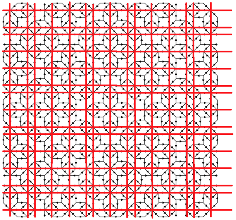 Strip method to construct a two-dimensional quasilattice with eight ...