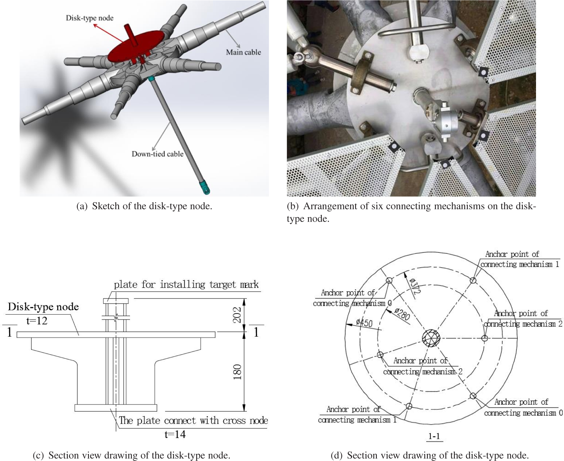 Research on design of adaptive connecting mechanisms for the cable-net ...