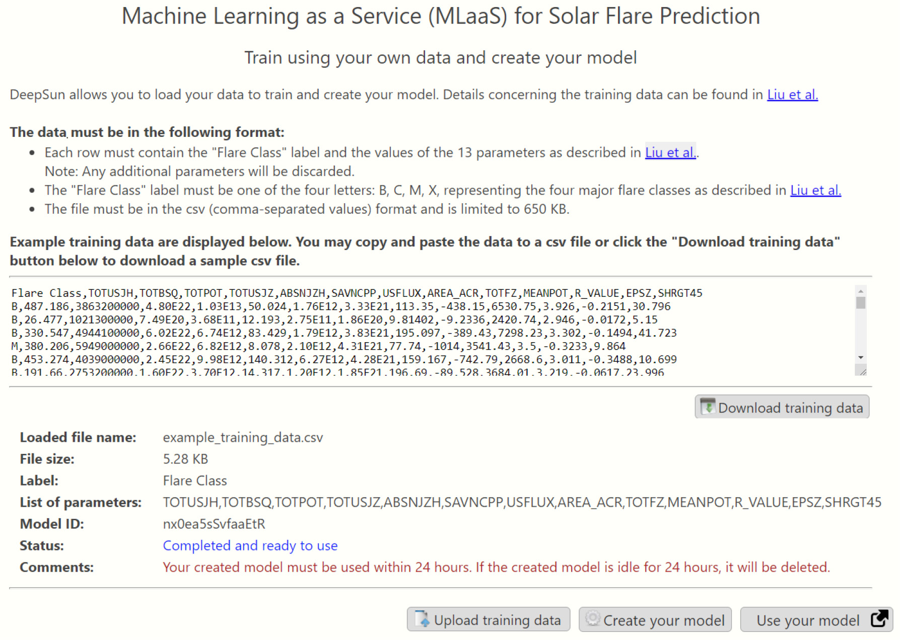 DeepSun: machine-learning-as-a-service for solar flare prediction - IOPscience