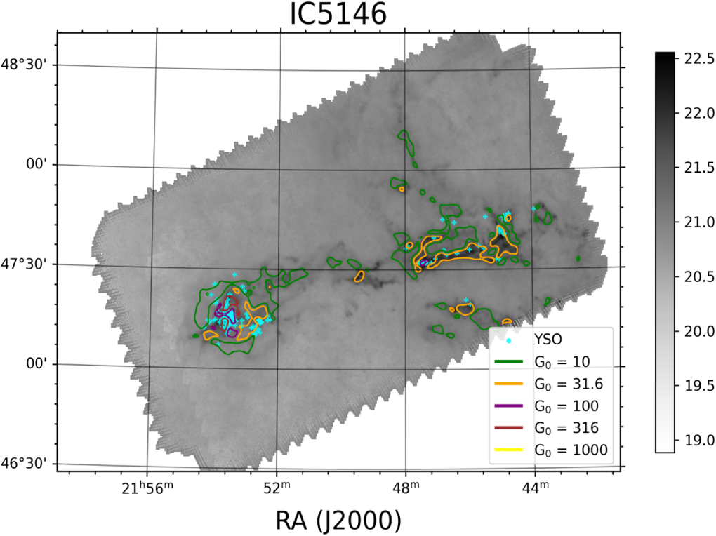 The Distribution of UV Radiation Field in the Molecular Clouds of Gould ...