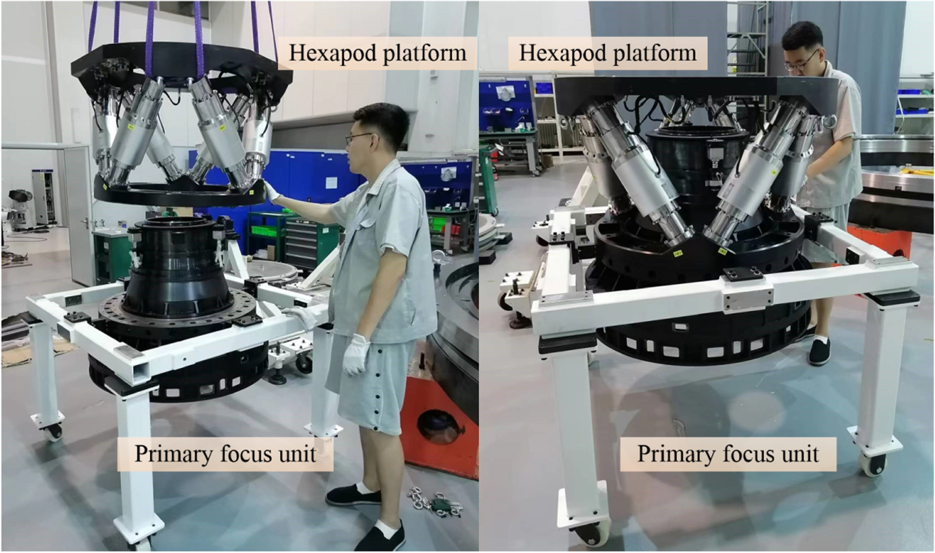 Design and Cryogenic Performance of a Hexapod Platform for a Large ...