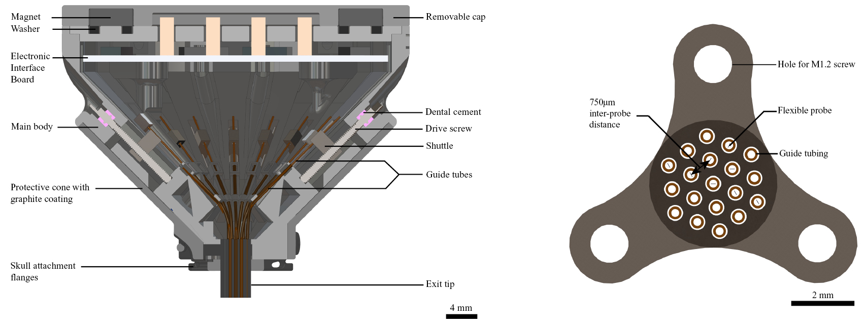 System for recording from multiple flexible polyimide neural probes in ...