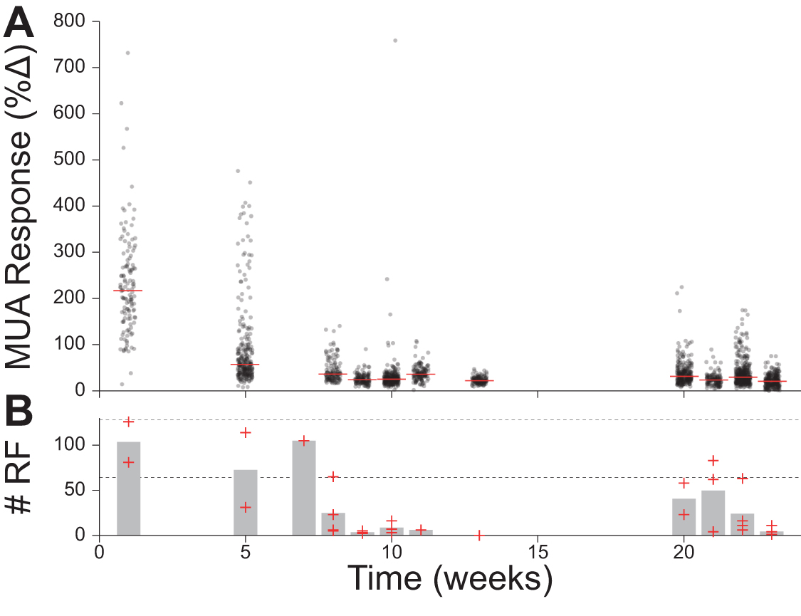 High-density electrophysiological recordings in macaque using a ...