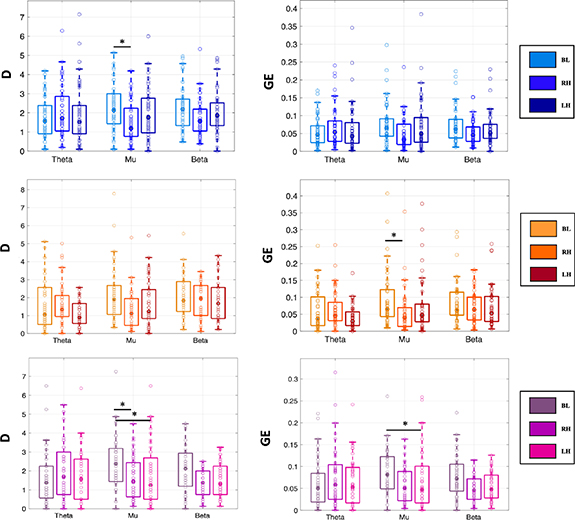 EEG connectivity in functional brain networks supporting visuomotor ...