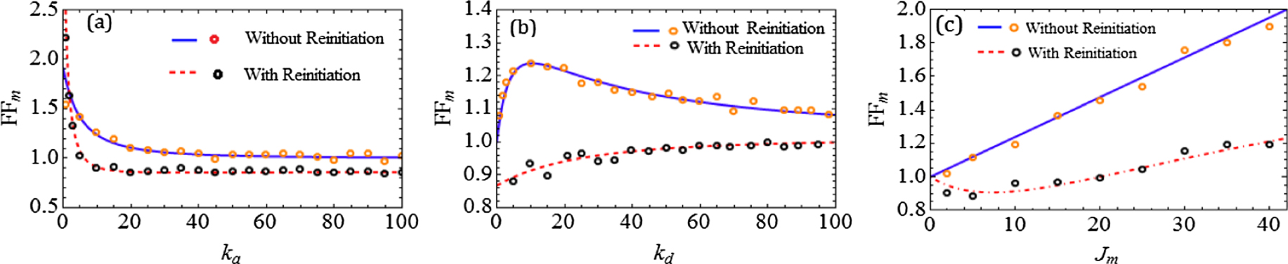 Effect of transcription reinitiation in stochastic gene expression ...
