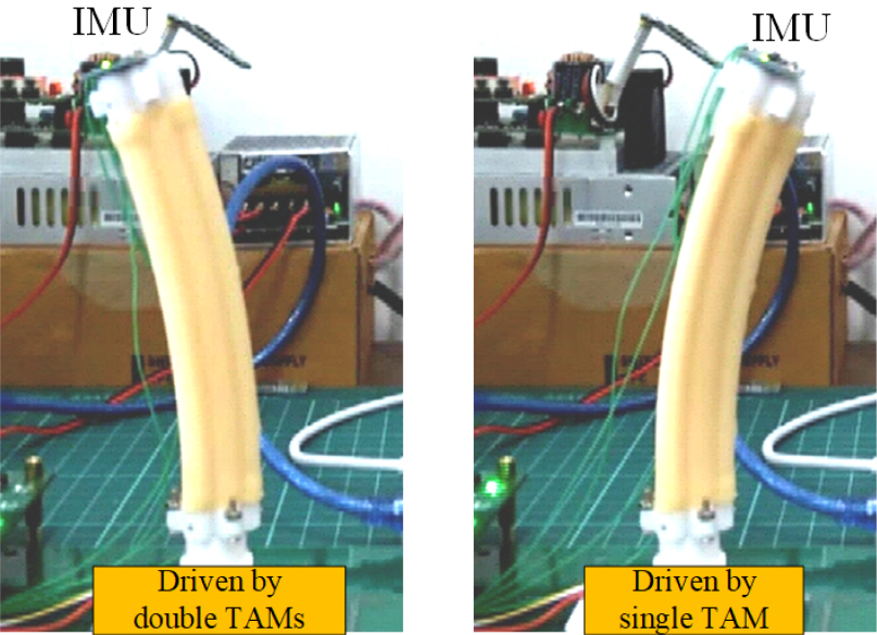 A multi-motion bionic soft hexapod robot driven by self-sensing controlled twisted artificial ...