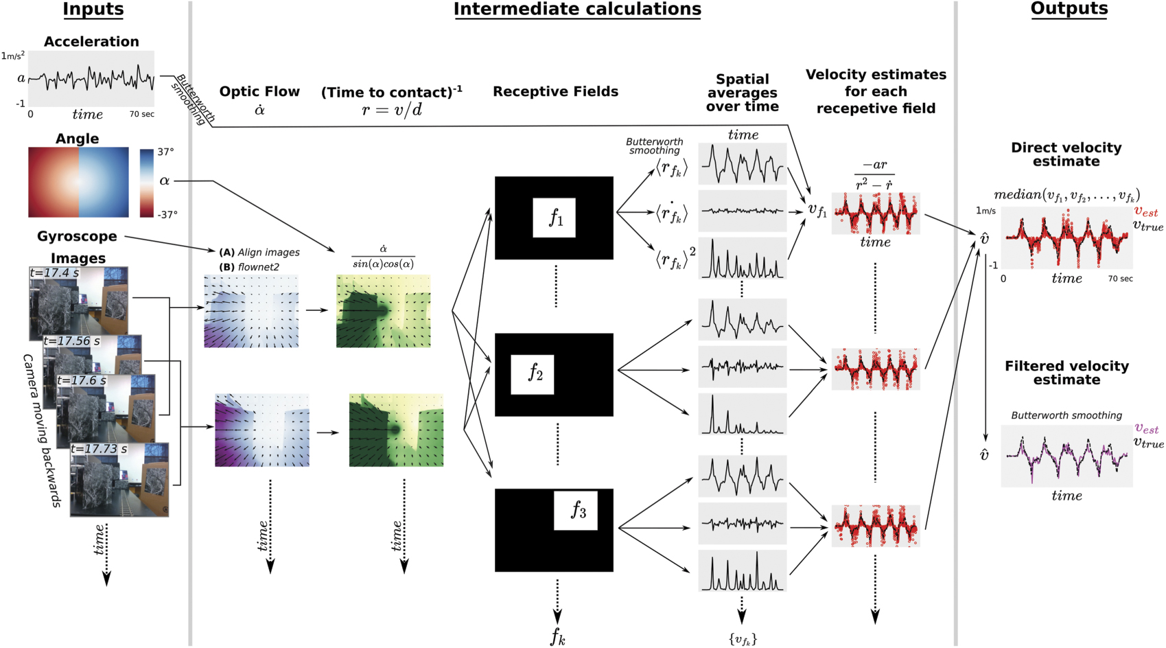 Insect inspired vision-based velocity estimation through spatial ...