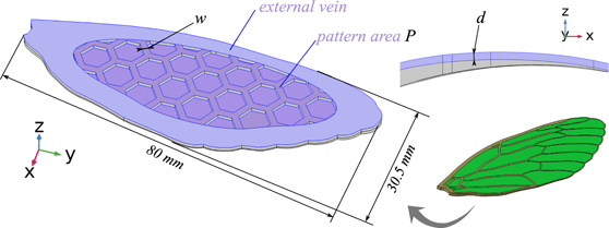 Fully-printed metamaterial-type flexible wings with controllable flight ...