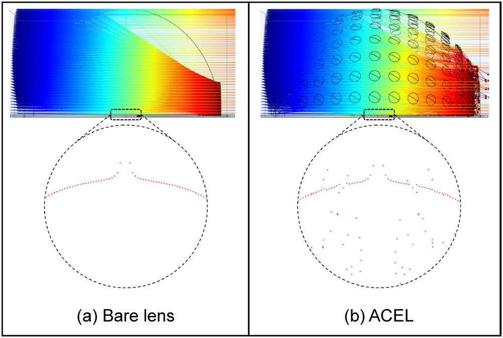 A biomimetic compound eye lens for photocurrent enhancement at low ...