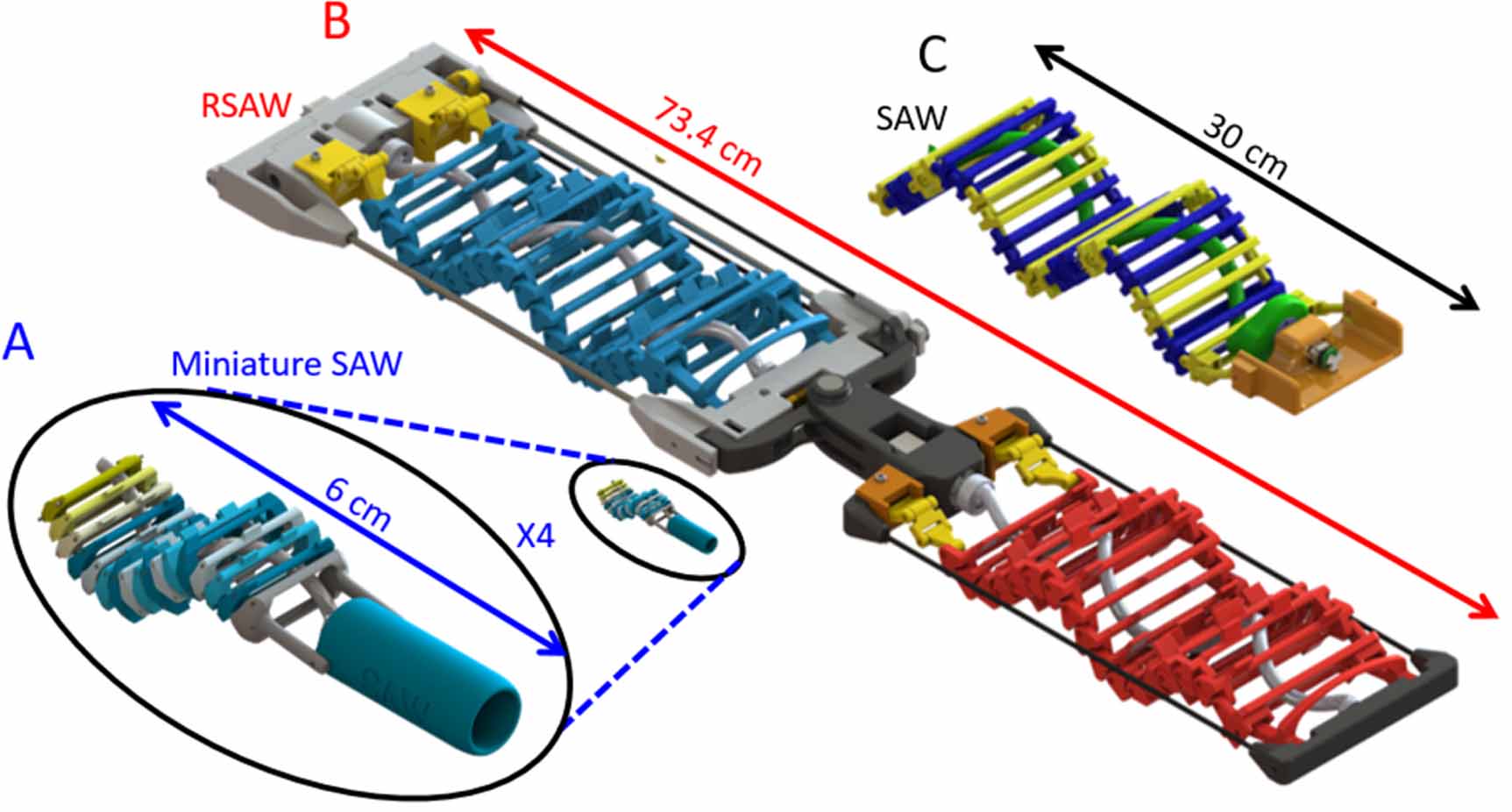 A novel wave-like crawling robot has excellent swimming capabilities ...