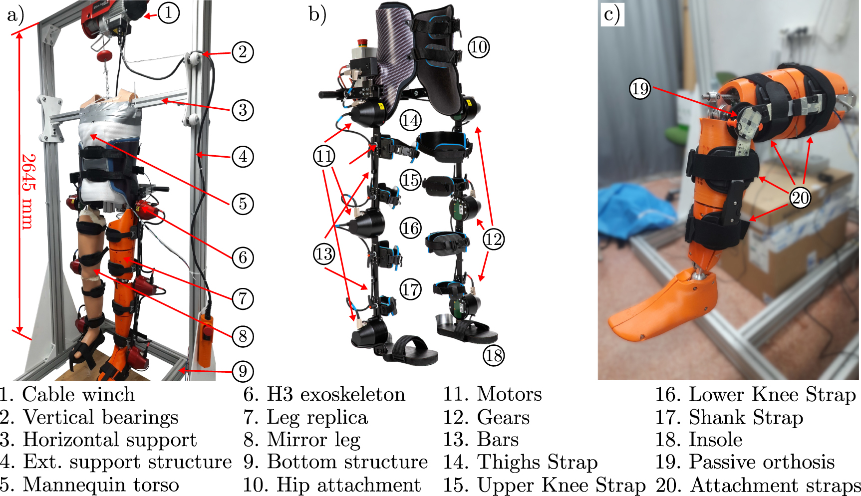 A mechatronic leg replica to benchmark human–exoskeleton physical interactions - IOPscience
