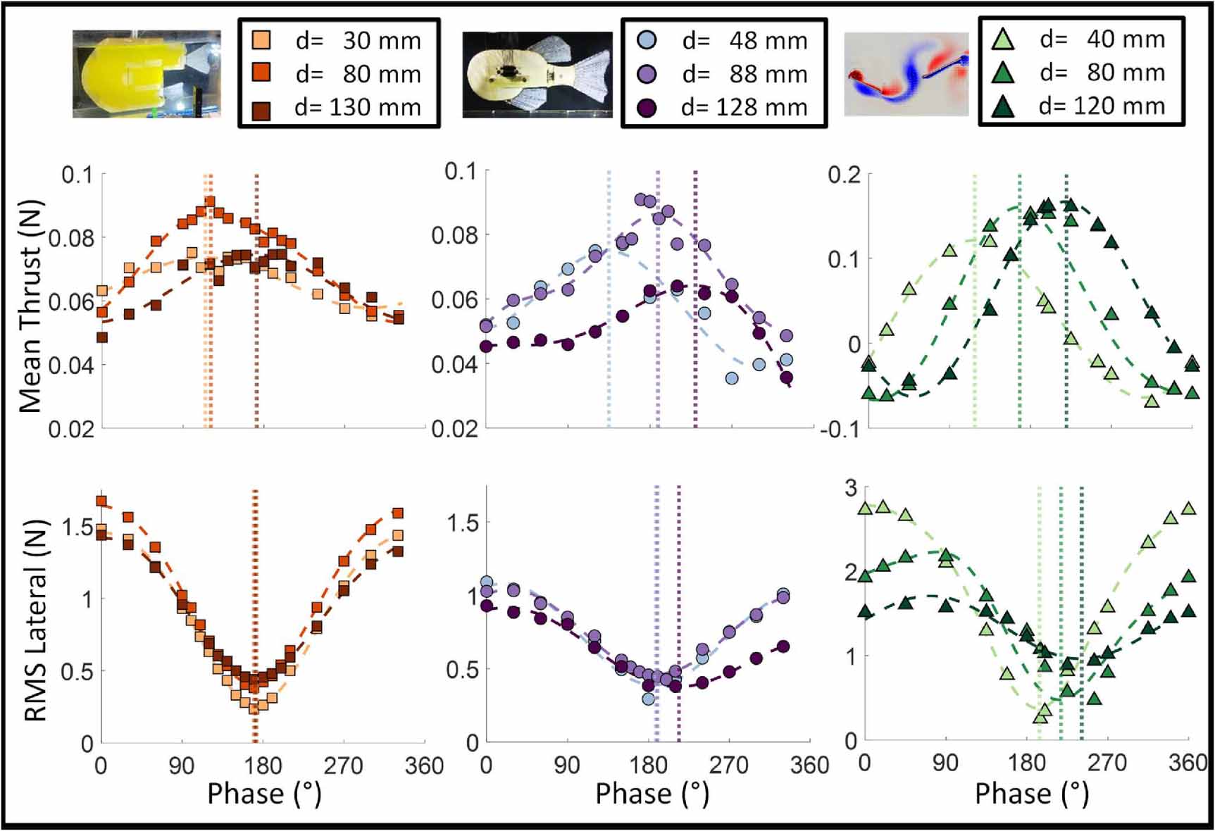 Fish robotics: multi-fin propulsion and the coupling of fin phase ...