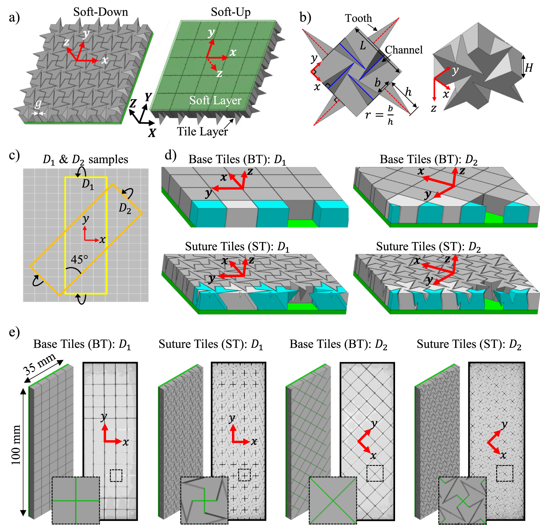 Direction-dependent bending resistance of 3D printed bio-inspired ...