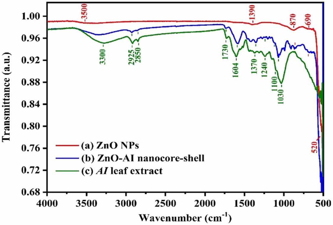 Azadirachta indica (AI) leaf extract coated ZnO-AI nanocore–shell ...