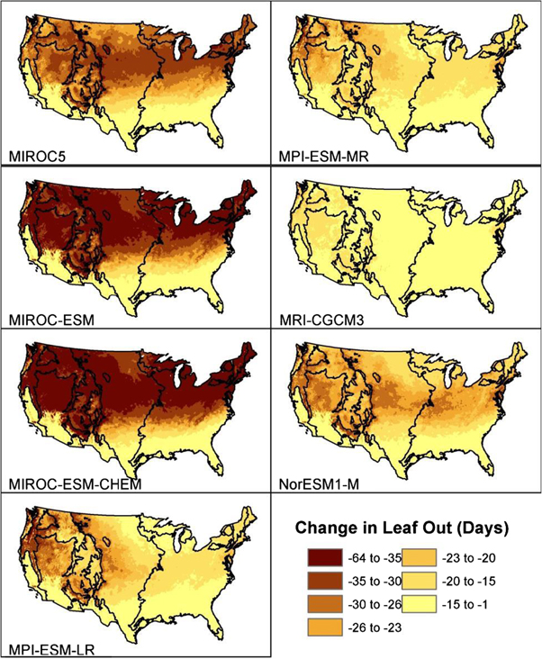 Spring plant phenology and false springs in the conterminous US during ...