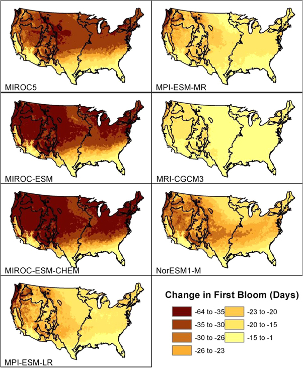 Spring plant phenology and false springs in the conterminous US during ...