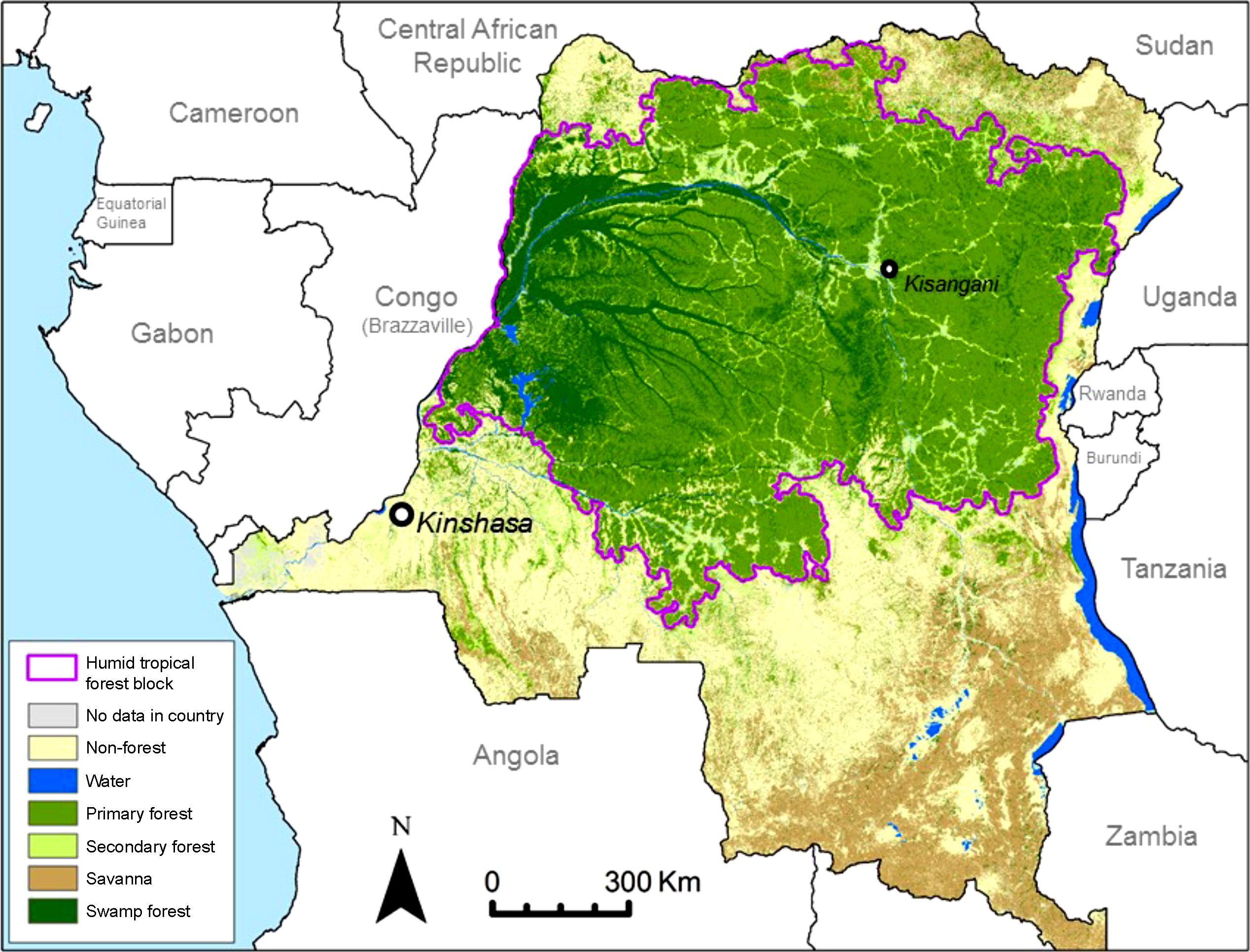 Quantification of land cover and land use within the rural complex of ...