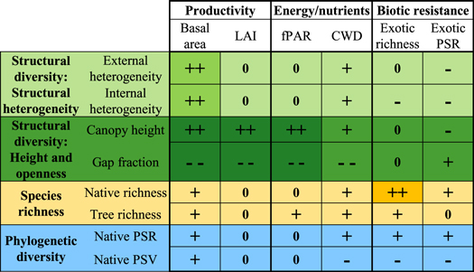 Structural diversity as a predictor of ecosystem function - IOPscience