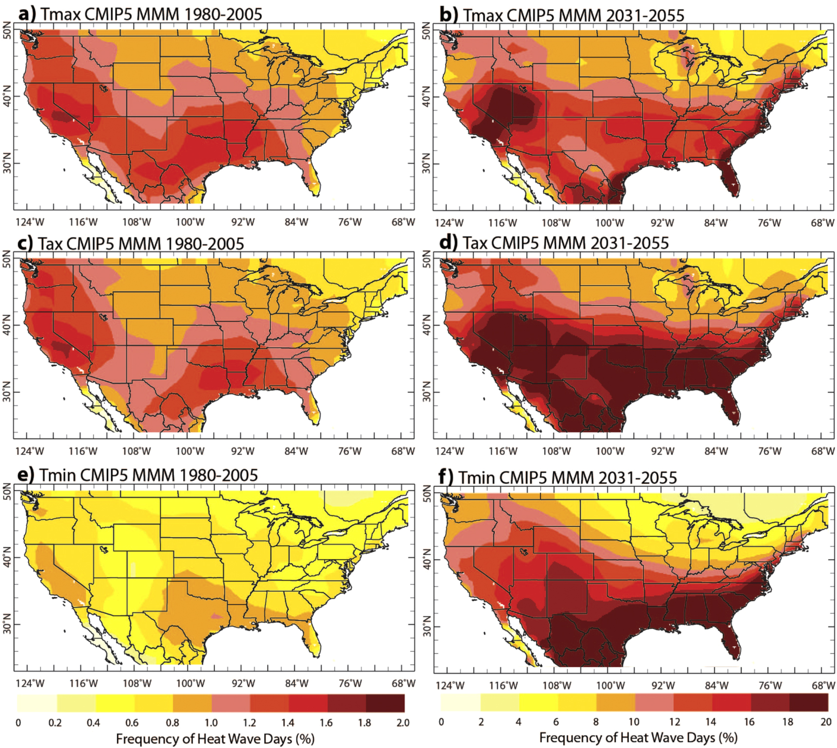 Projected increase in the spatial extent of contiguous US summer heat ...