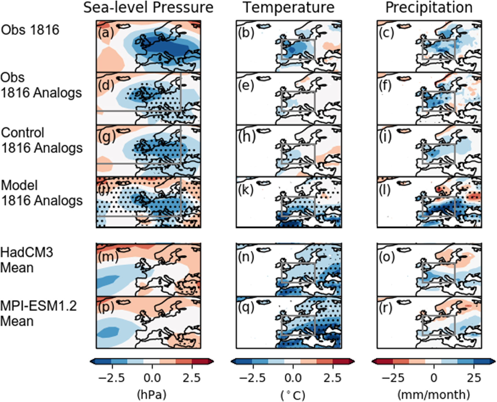 Disentangling the causes of the 1816 European year without a summer ...