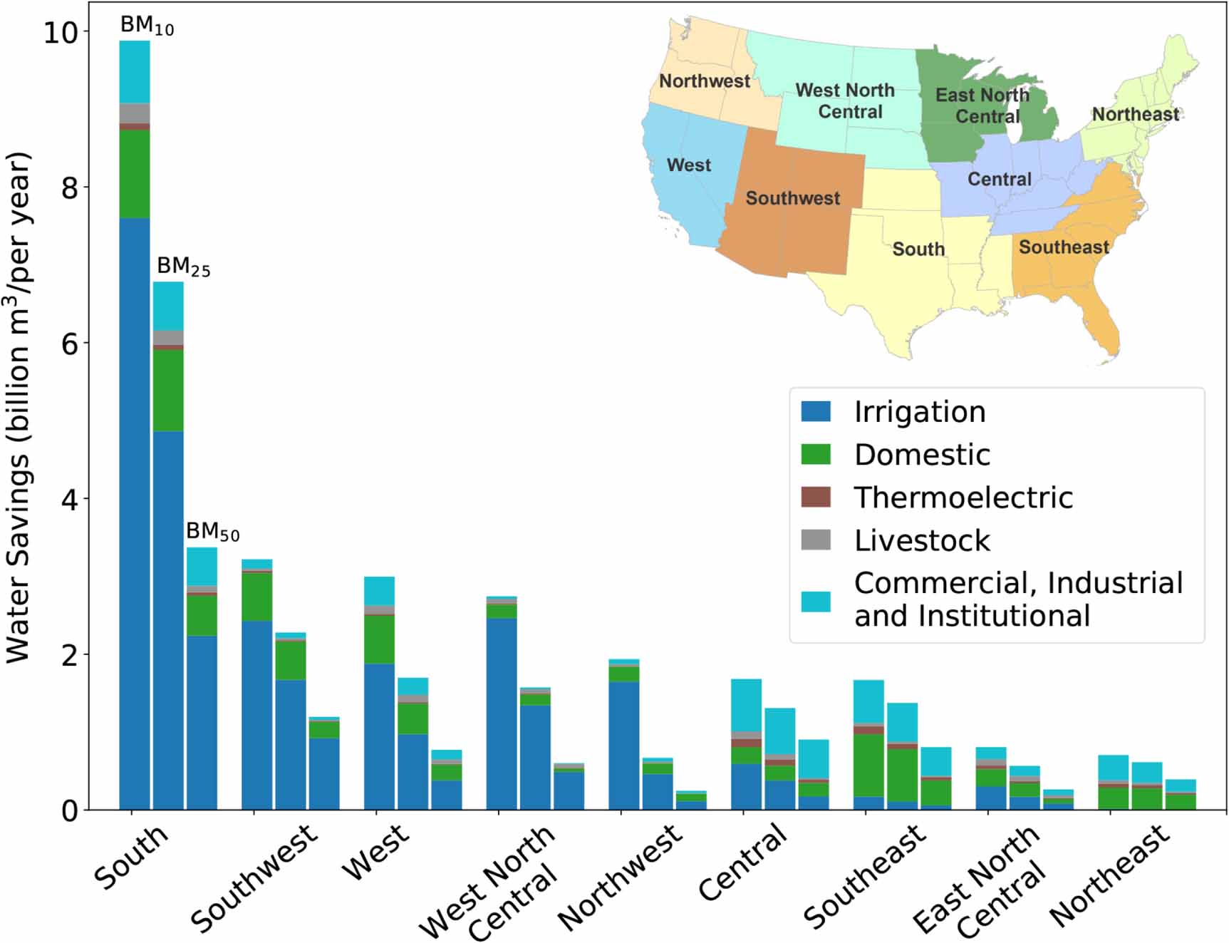 Reducing water scarcity by improving water productivity in the United ...