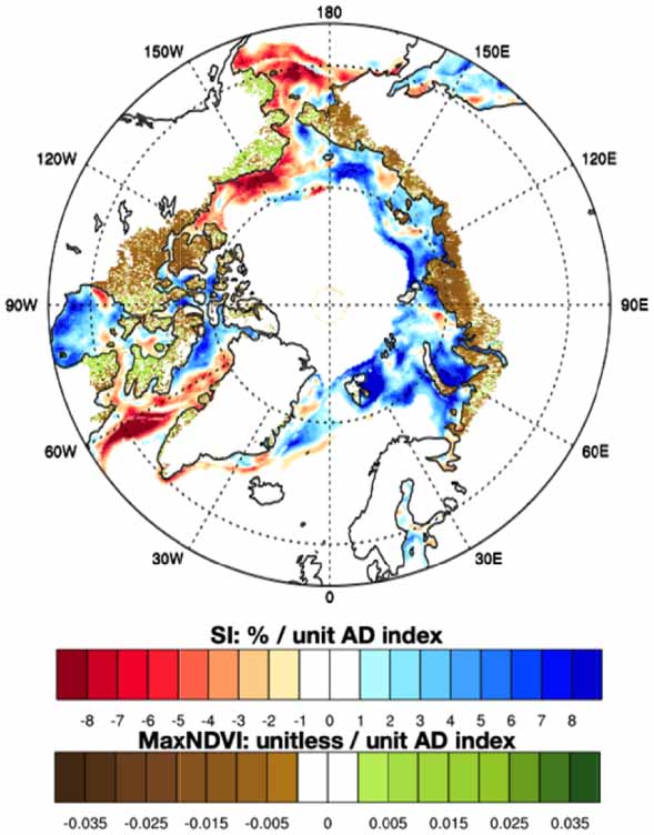 Climate drivers of Arctic tundra variability and change using an ...