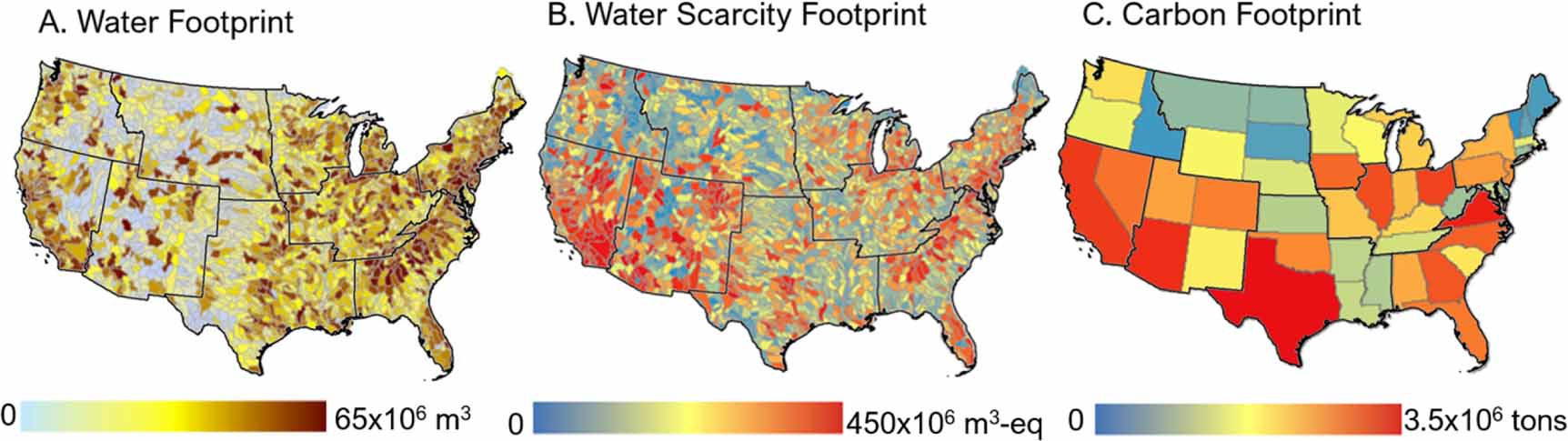 The environmental footprint of data centers in the United States ...
