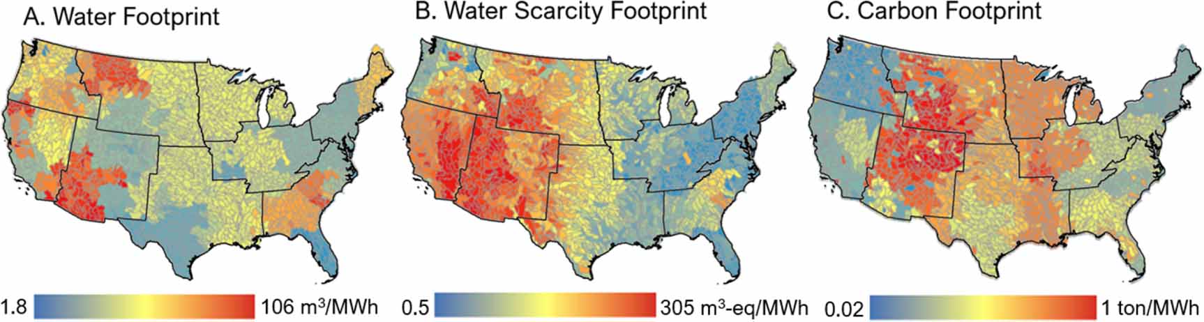 The environmental footprint of data centers in the United States ...