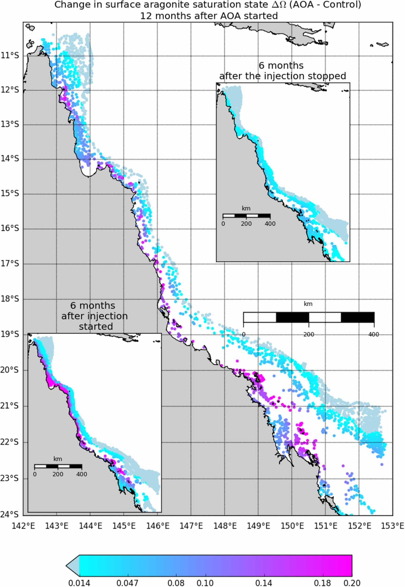 Reversing ocean acidification along the Great Barrier Reef using ...