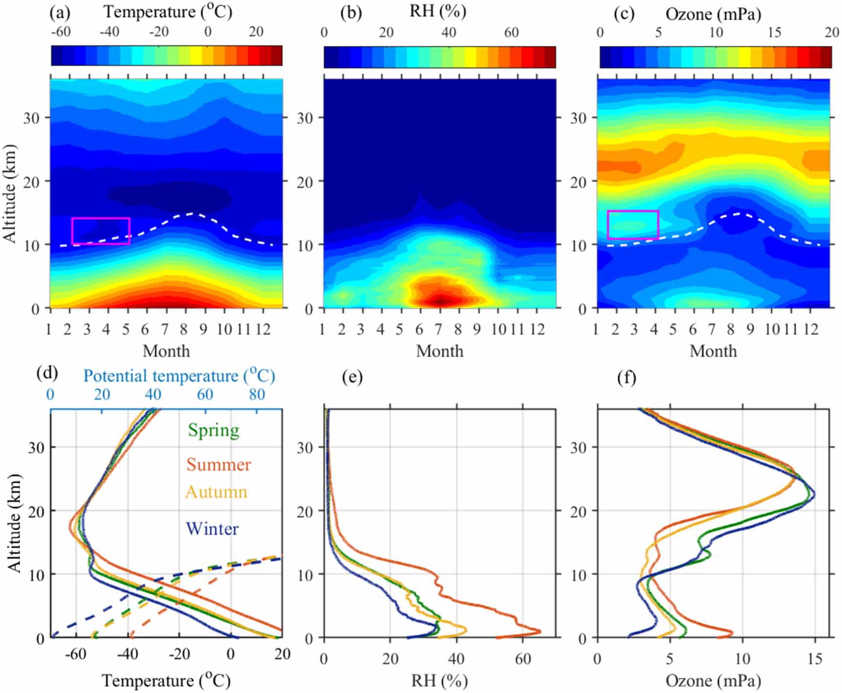 Long-term ozone variability in the vertical structure and integrated ...