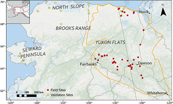 Plant functional type aboveground biomass change within Alaska and ...