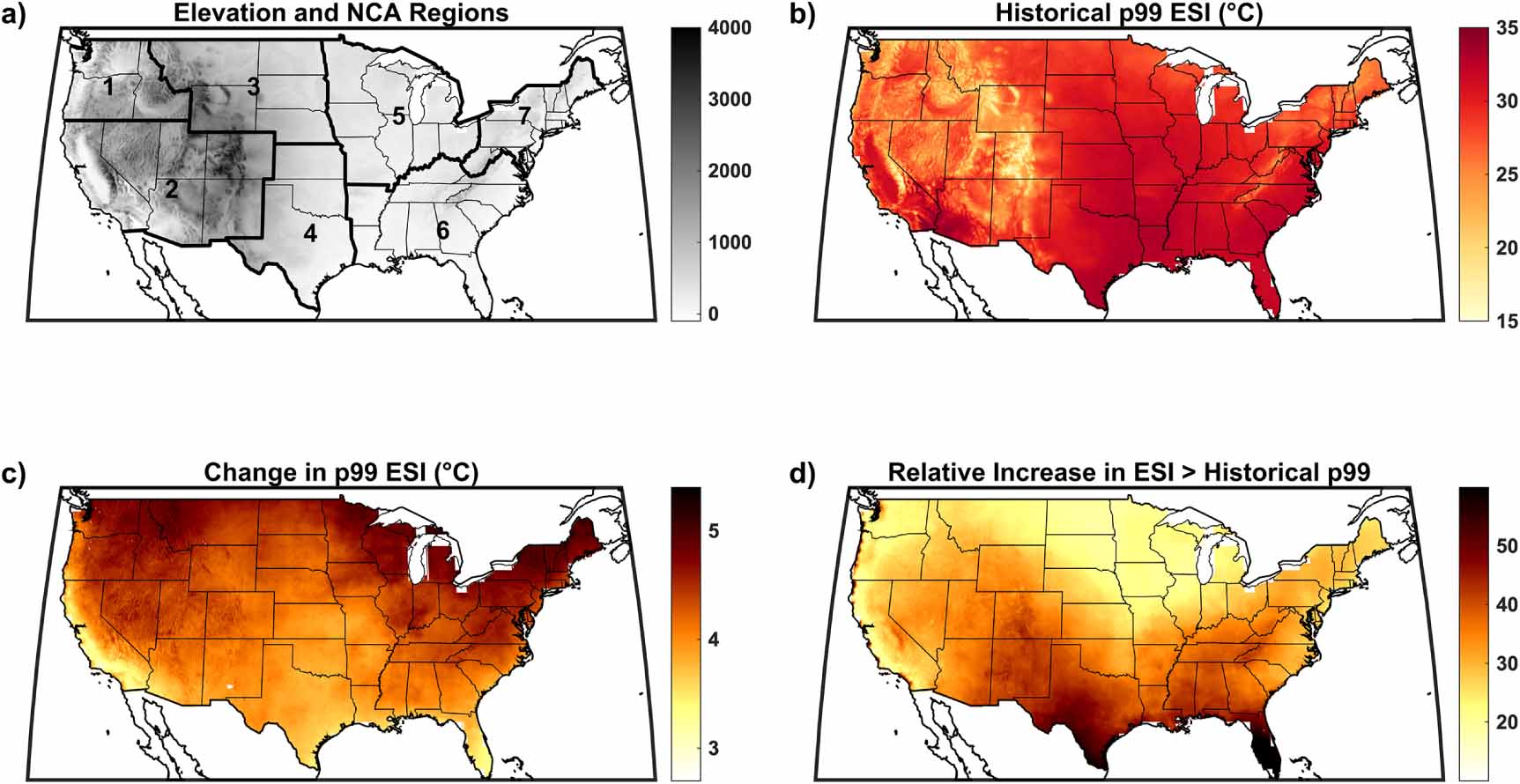 Regional and elevational patterns of extreme heat stress change in the ...