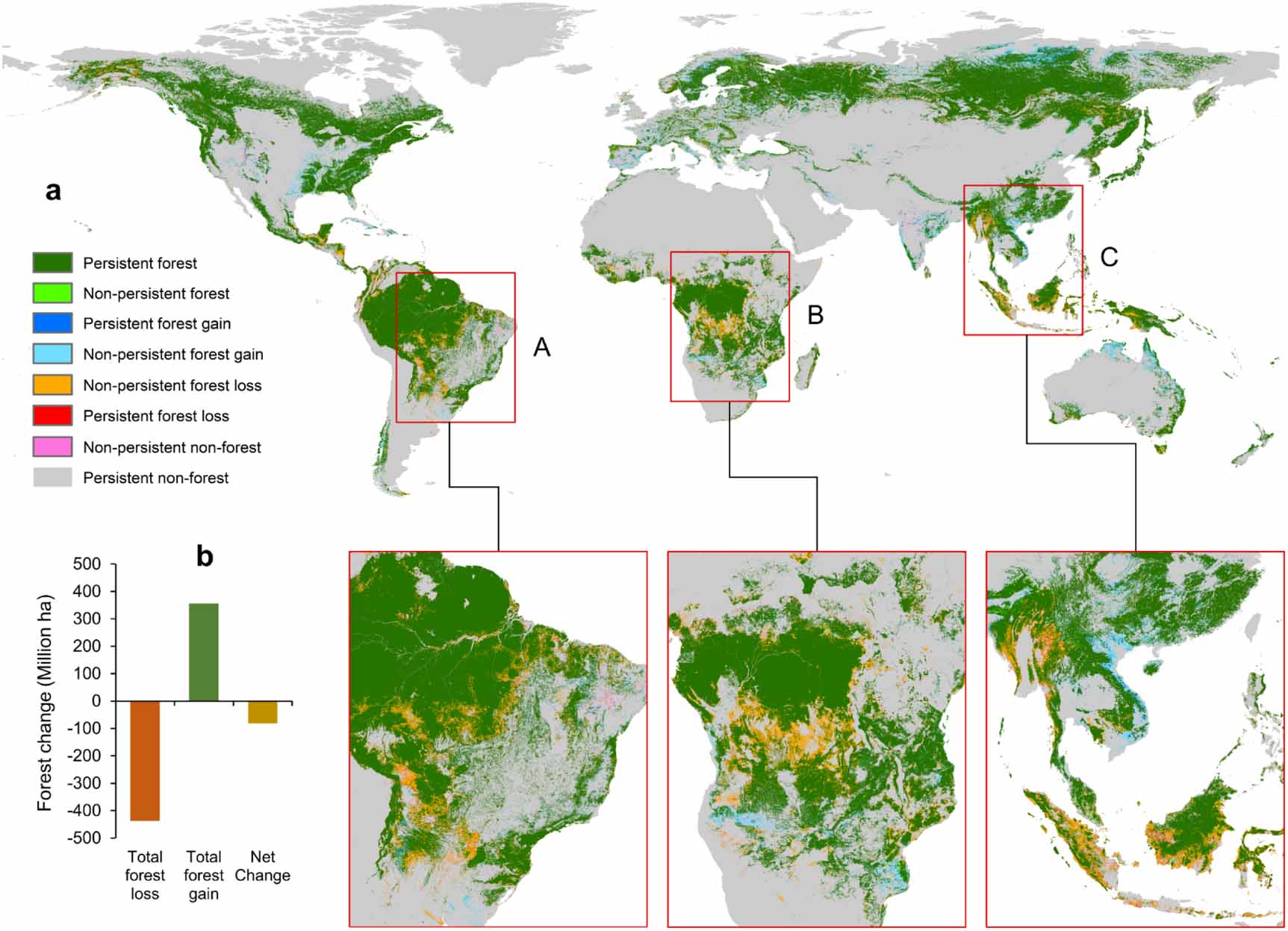 Spatiotemporal pattern of global forest change over the past 60 years ...