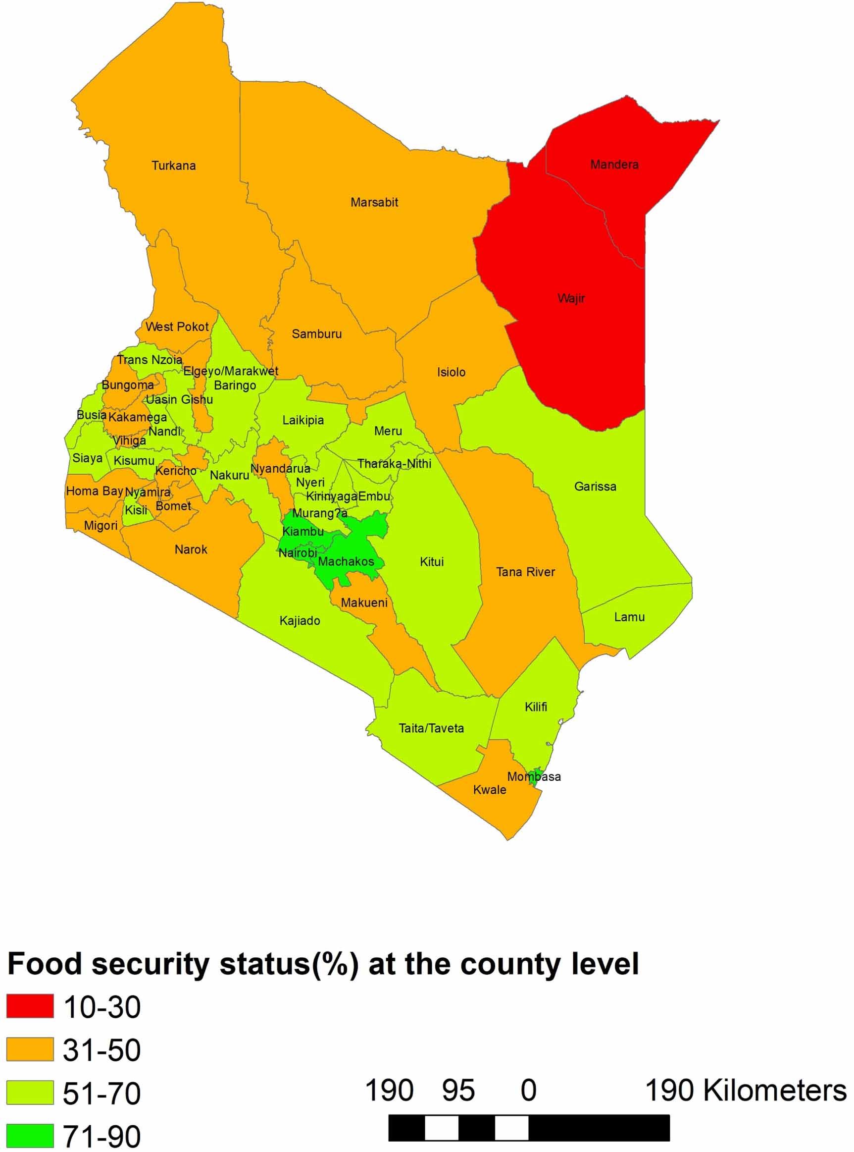 Shocks, socio-economic status, and food security across Kenya: policy ...