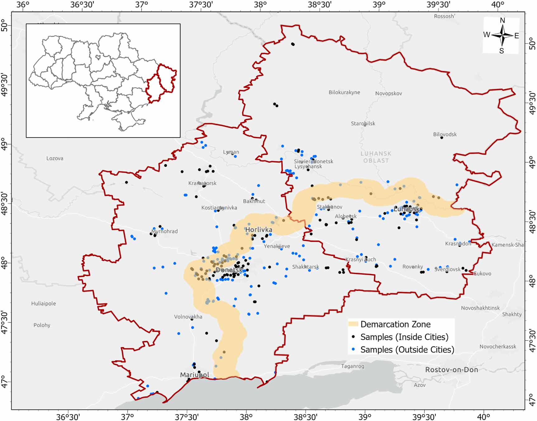 Characterizing land use with night-time imagery: the war in Eastern ...