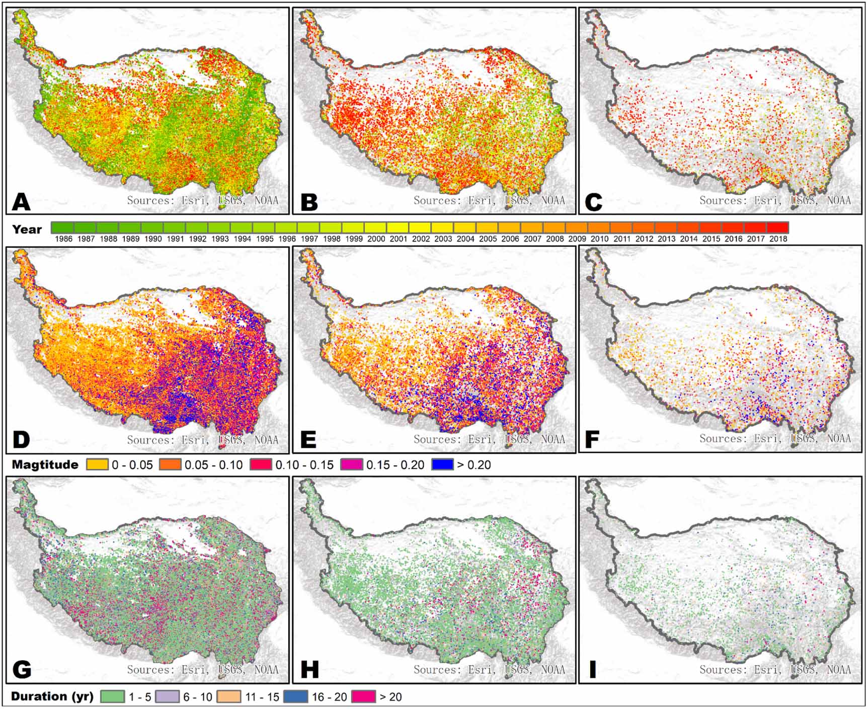 Vegetation disturbances characterization in the Tibetan Plateau from ...